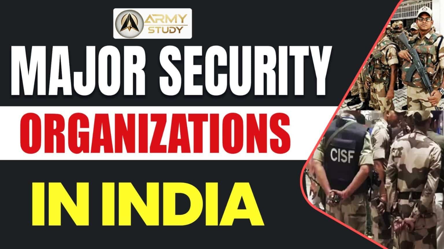 Major Security Organizations In India » Army Study