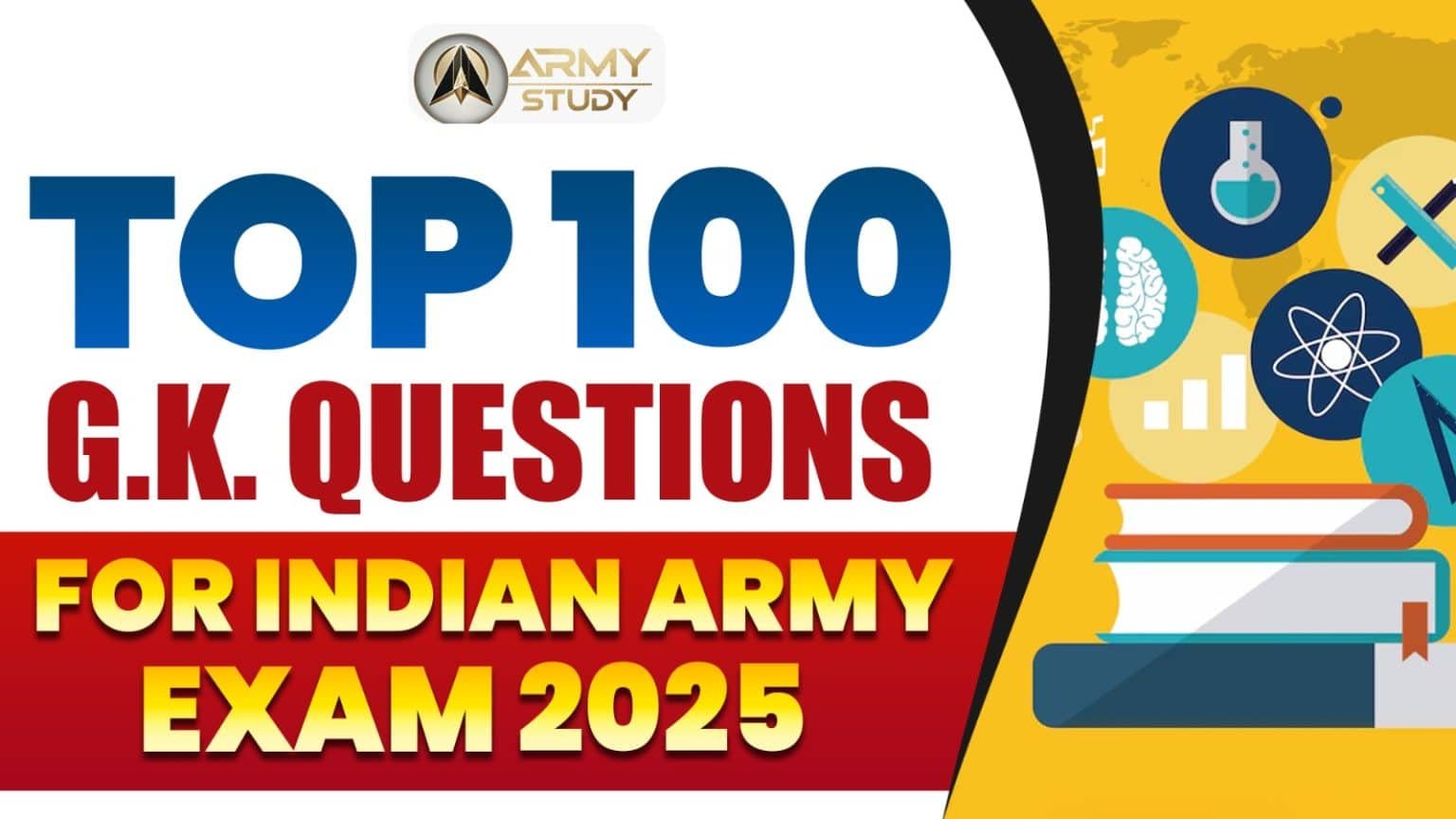 Top 100 G.K. Questions For Indian Army Exam 2025 » Army Study