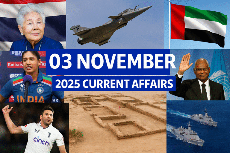 03 November 2025 Current Affairs » Army Study