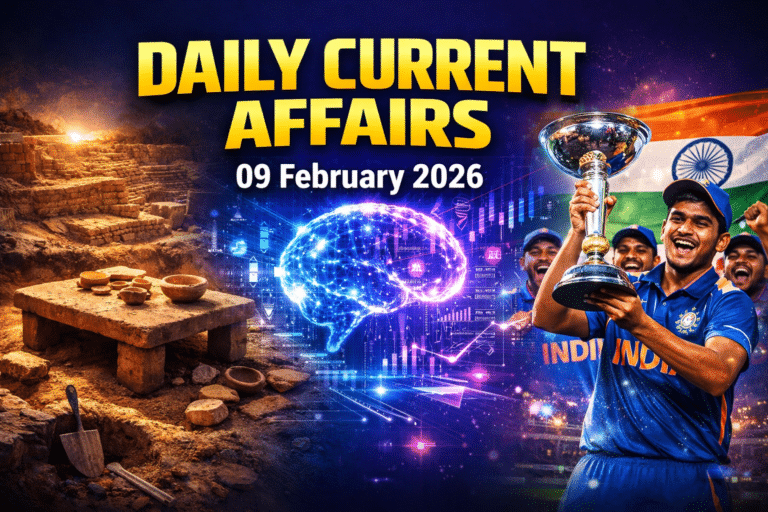 9 February 2026 Current Affairs In Hindi – MCQ | Army, SSC, Defence ...